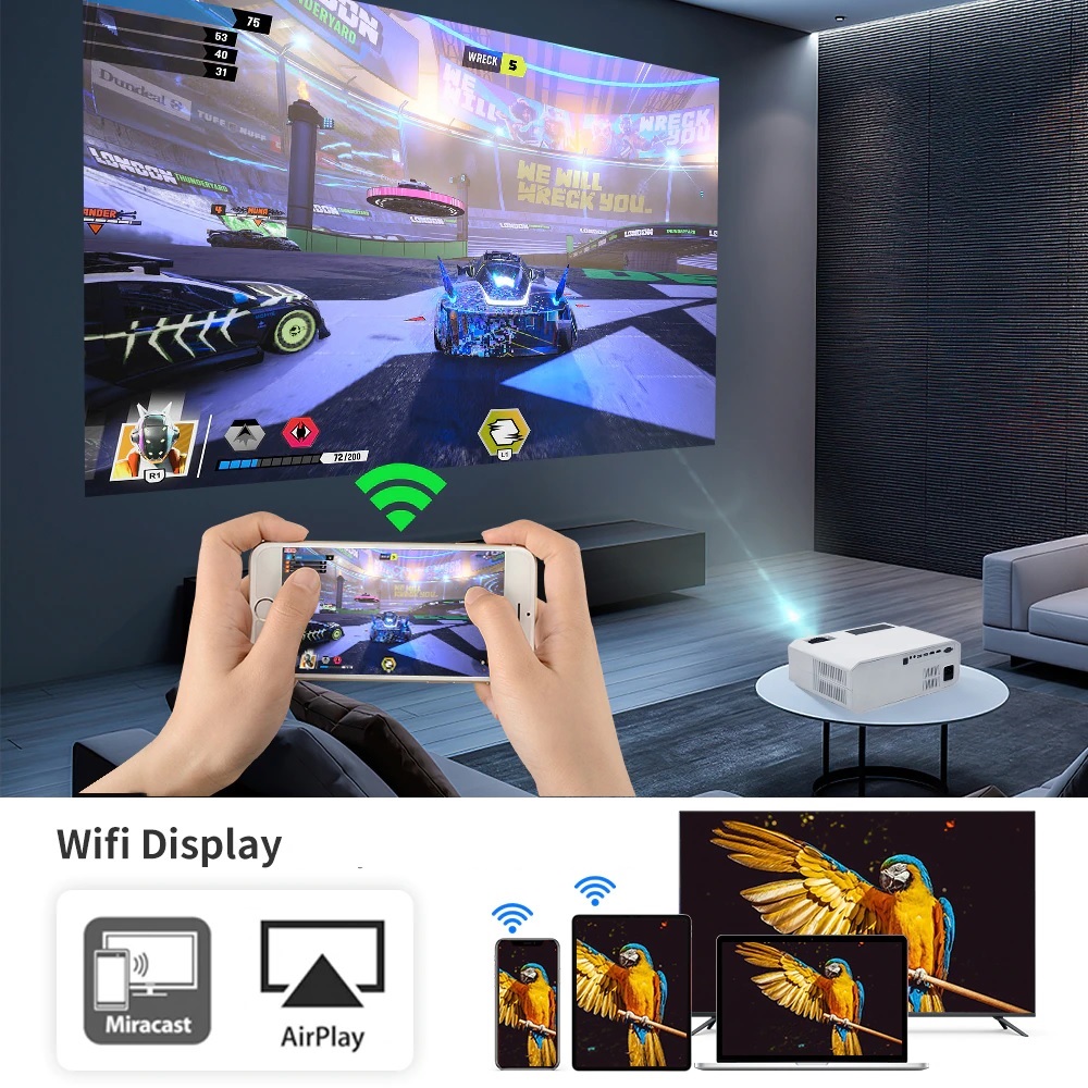 TOPTRO HQ9 Pro Full HD Smart Projector Android WiFi Bluetooth