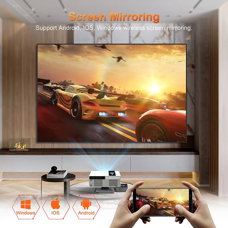 TOPTRO X6 Smart Projector 12000 Lumens, Android 11 Projector