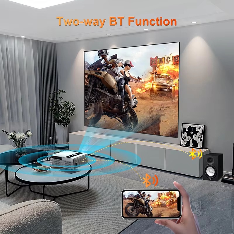 TOPTRO X6 Smart Projector 12000 Lumens, Android 11 Projector
