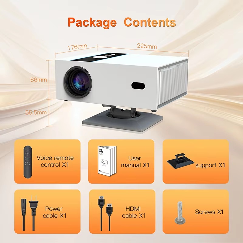TOPTRO X6 Smart Projector 12000 Lumens, Android 11 Projector